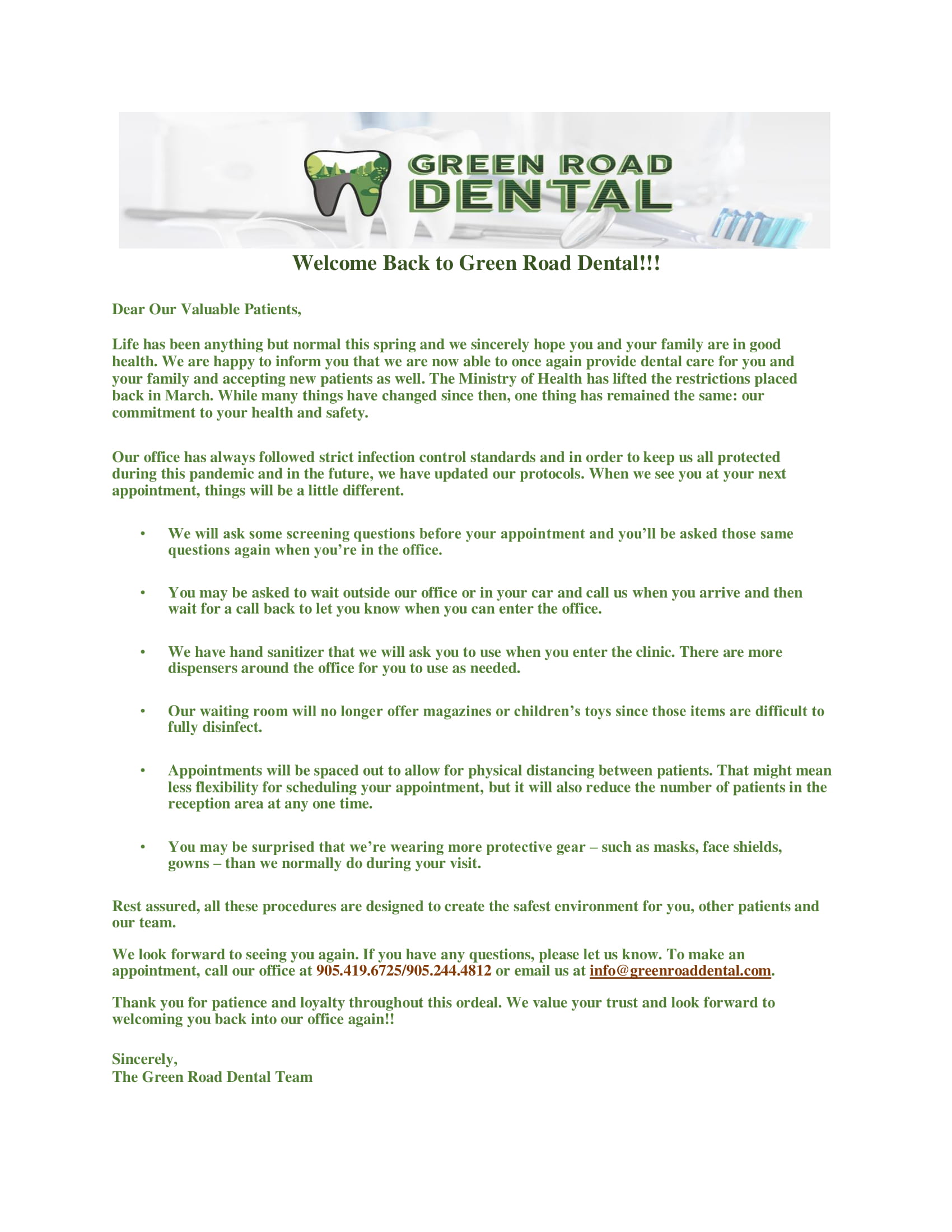 Green Road Dental | Bowmanville Dentist